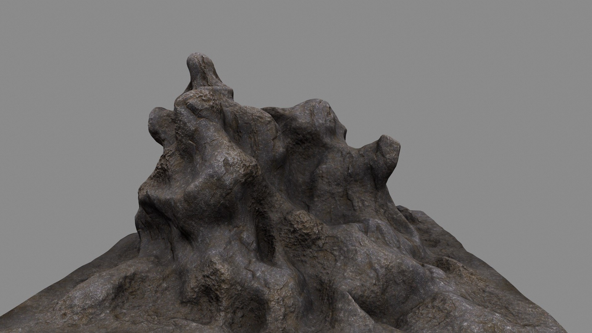 3d model rock mount