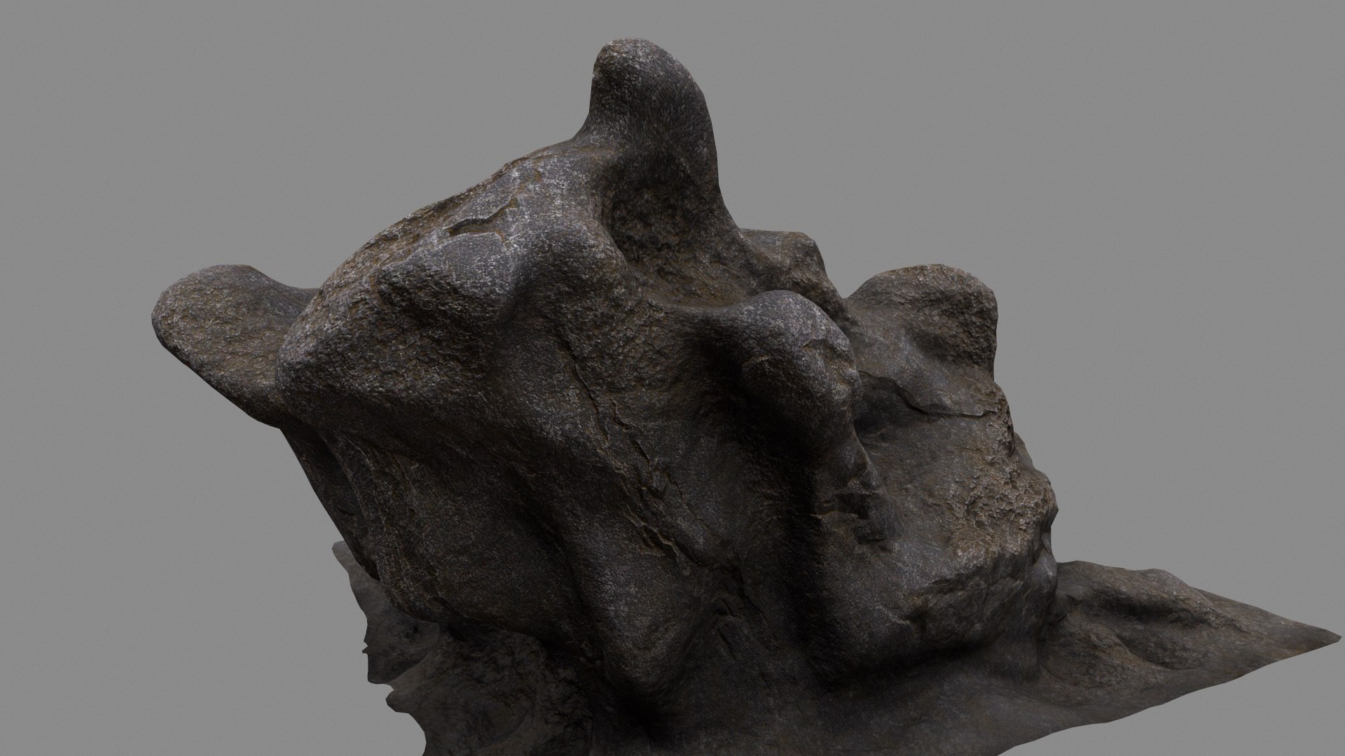 3d model rock mount
