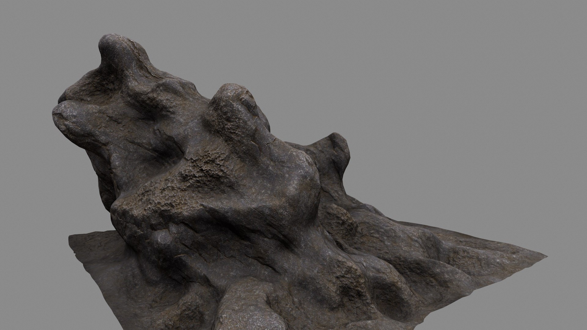 3d model rock mount