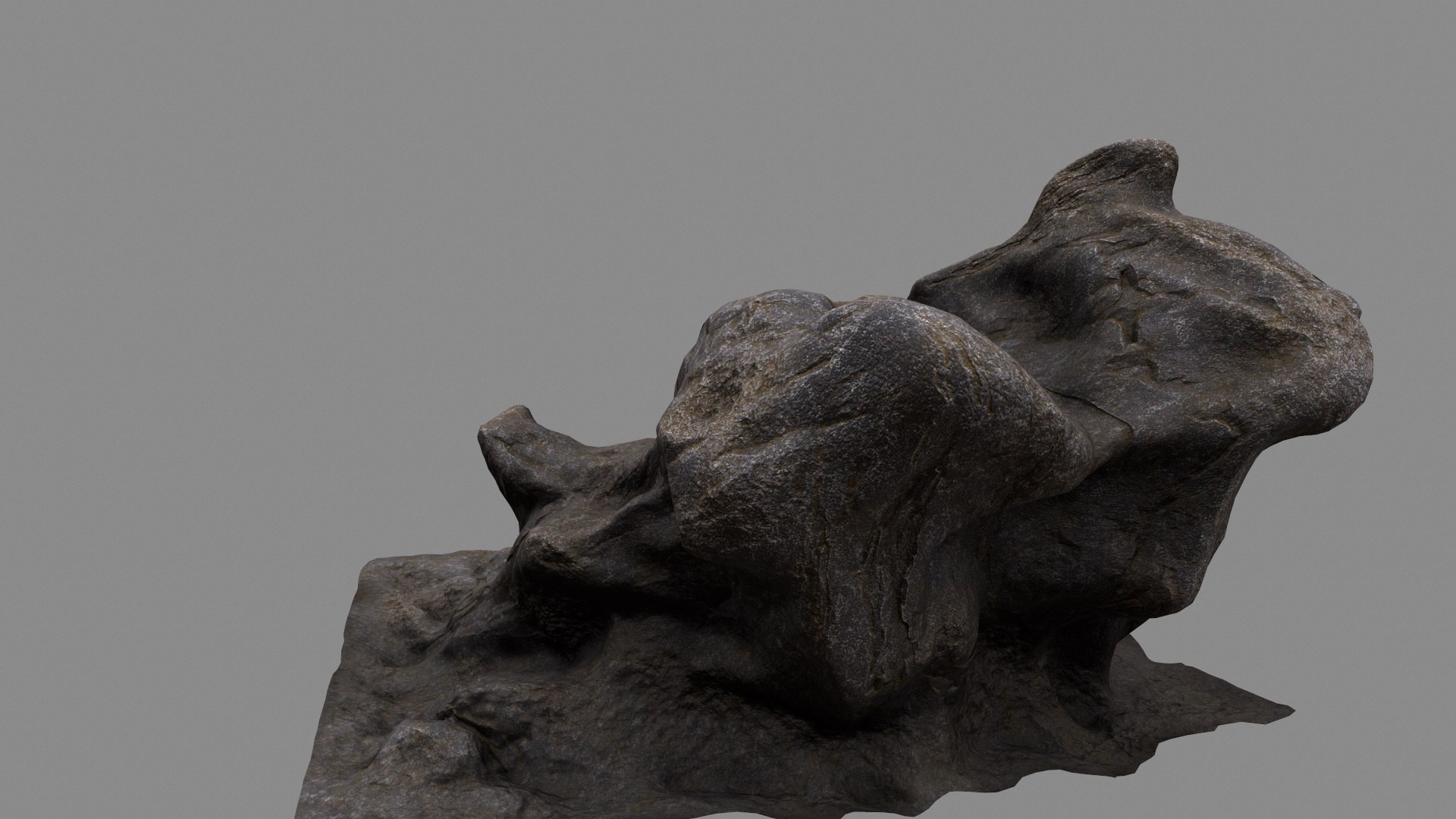 3d model rock mount
