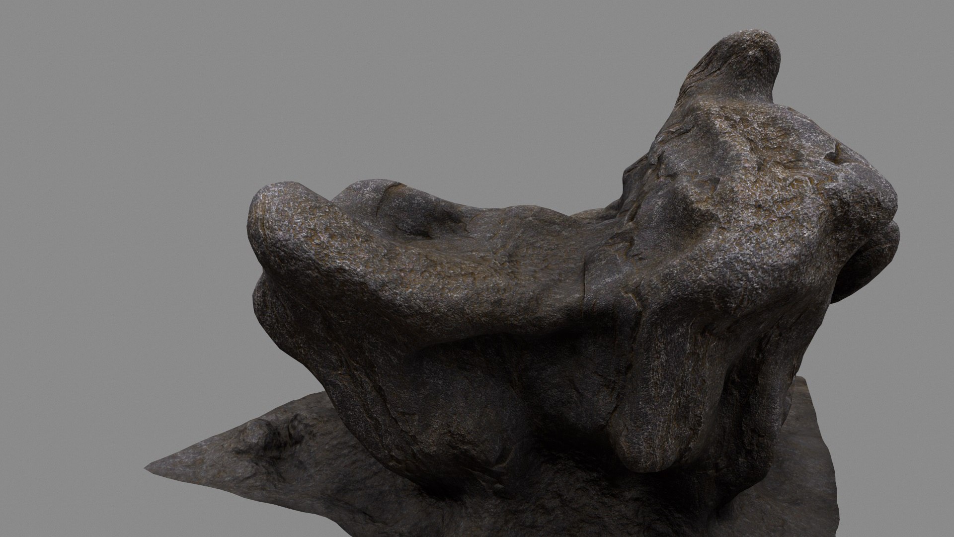 3d model rock mount