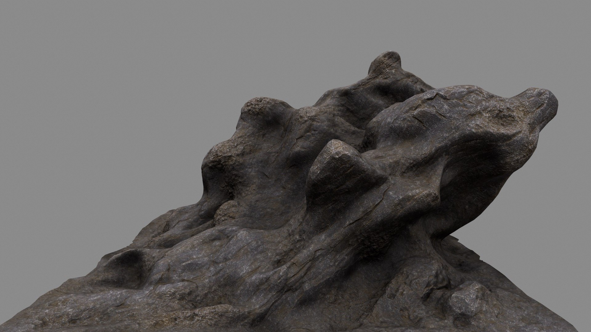 3d model rock mount