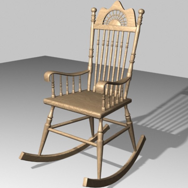 3d model rocking chair