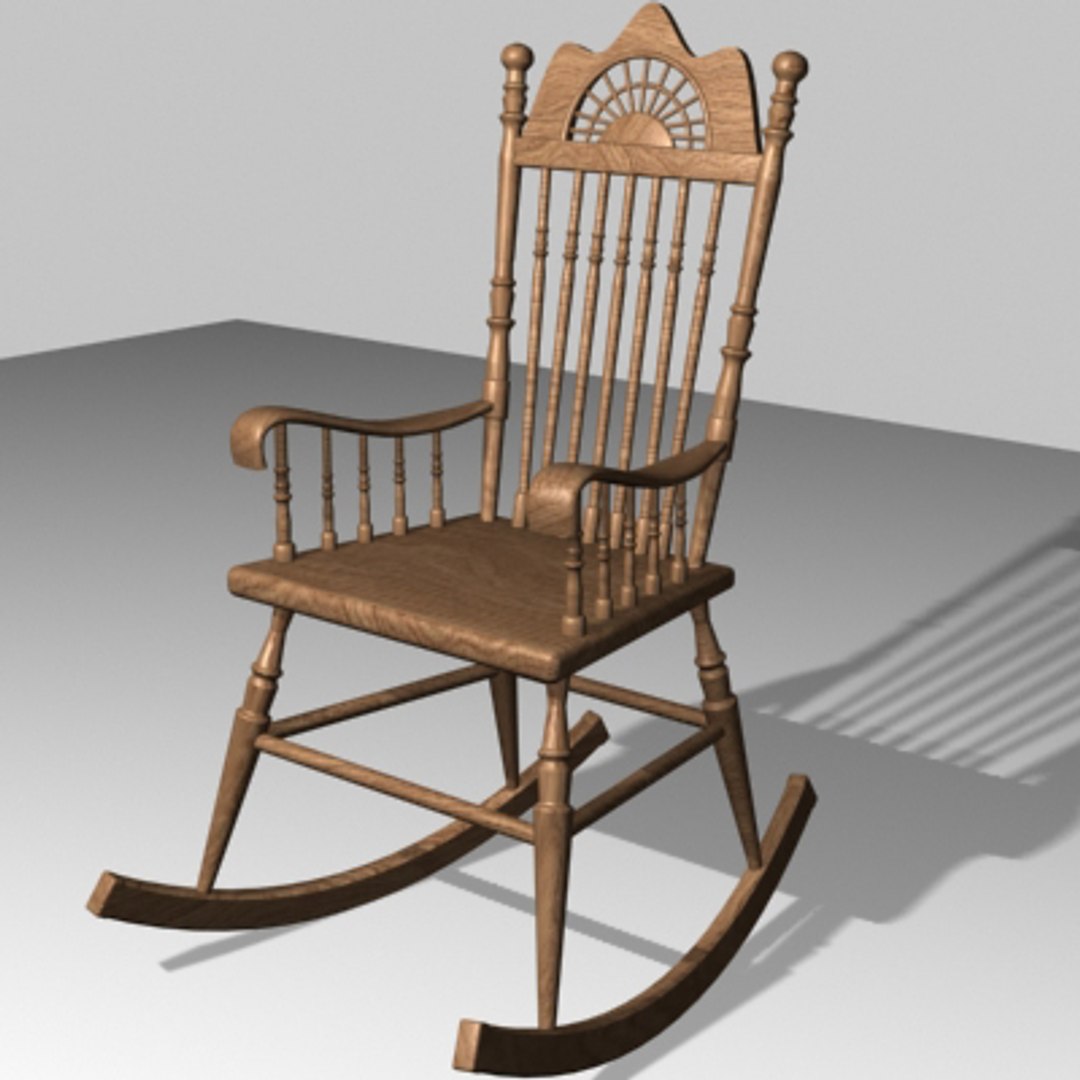3d model rocking chair