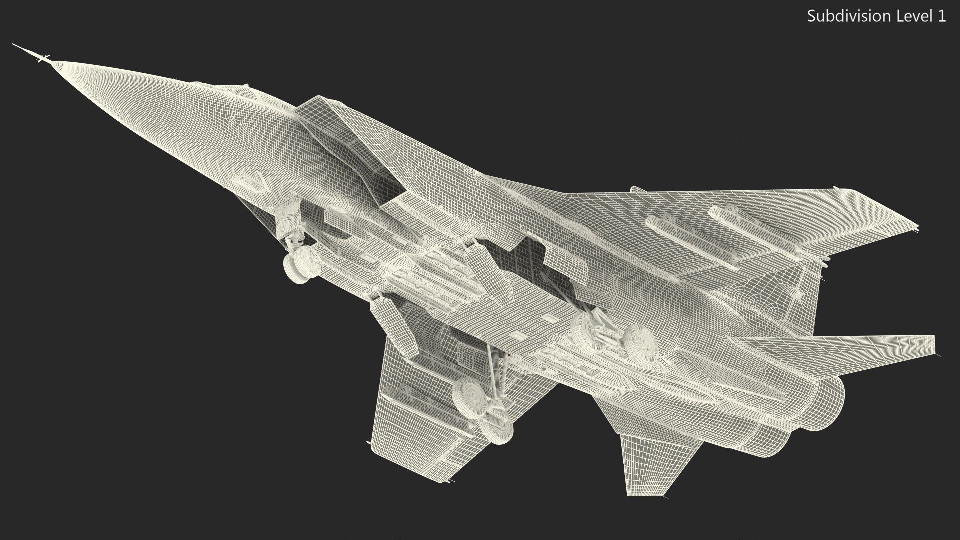 3D model Supersonic Interceptor Aircraft - TurboSquid 1955034