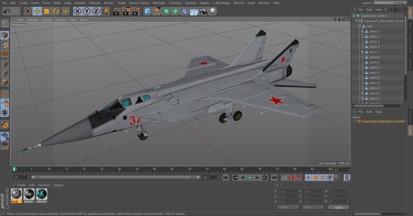 3D model Supersonic Interceptor Aircraft - TurboSquid 1955034