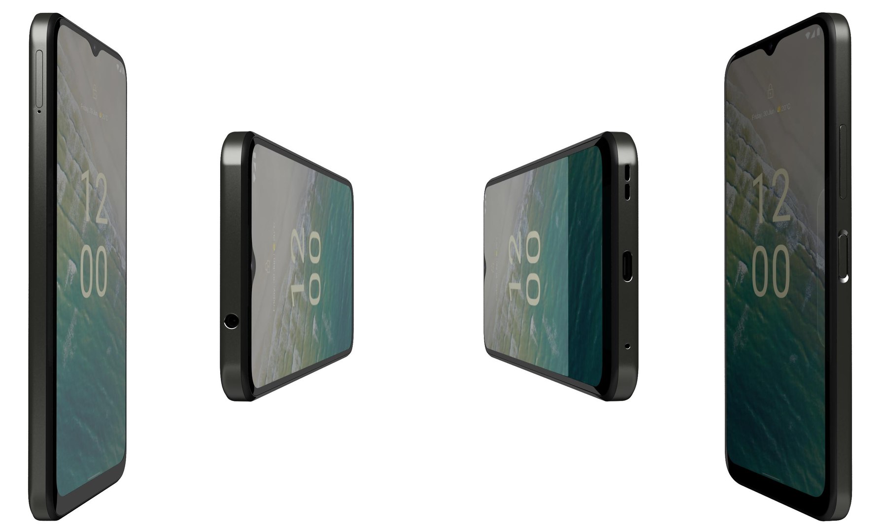Nokia C32 Autumn Green 3D - TurboSquid 2070362