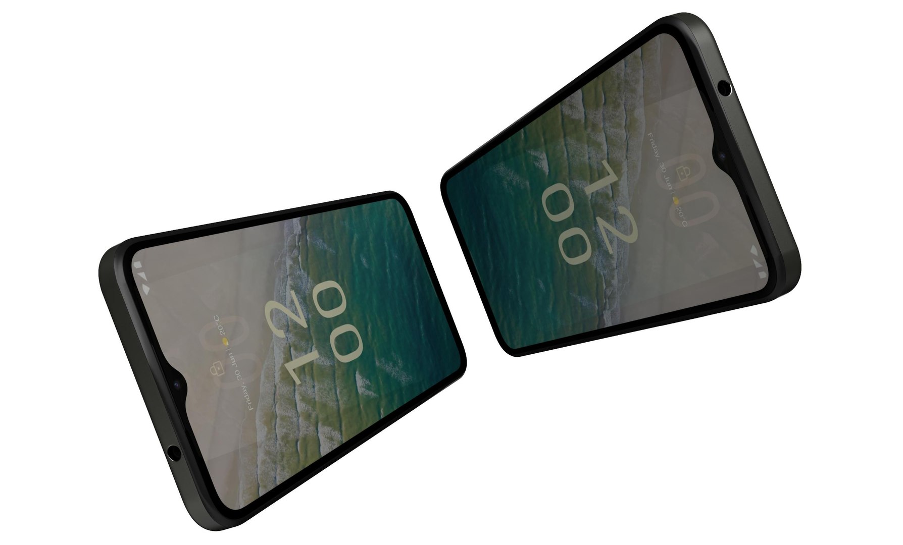 Nokia C32 Autumn Green 3D - TurboSquid 2070362