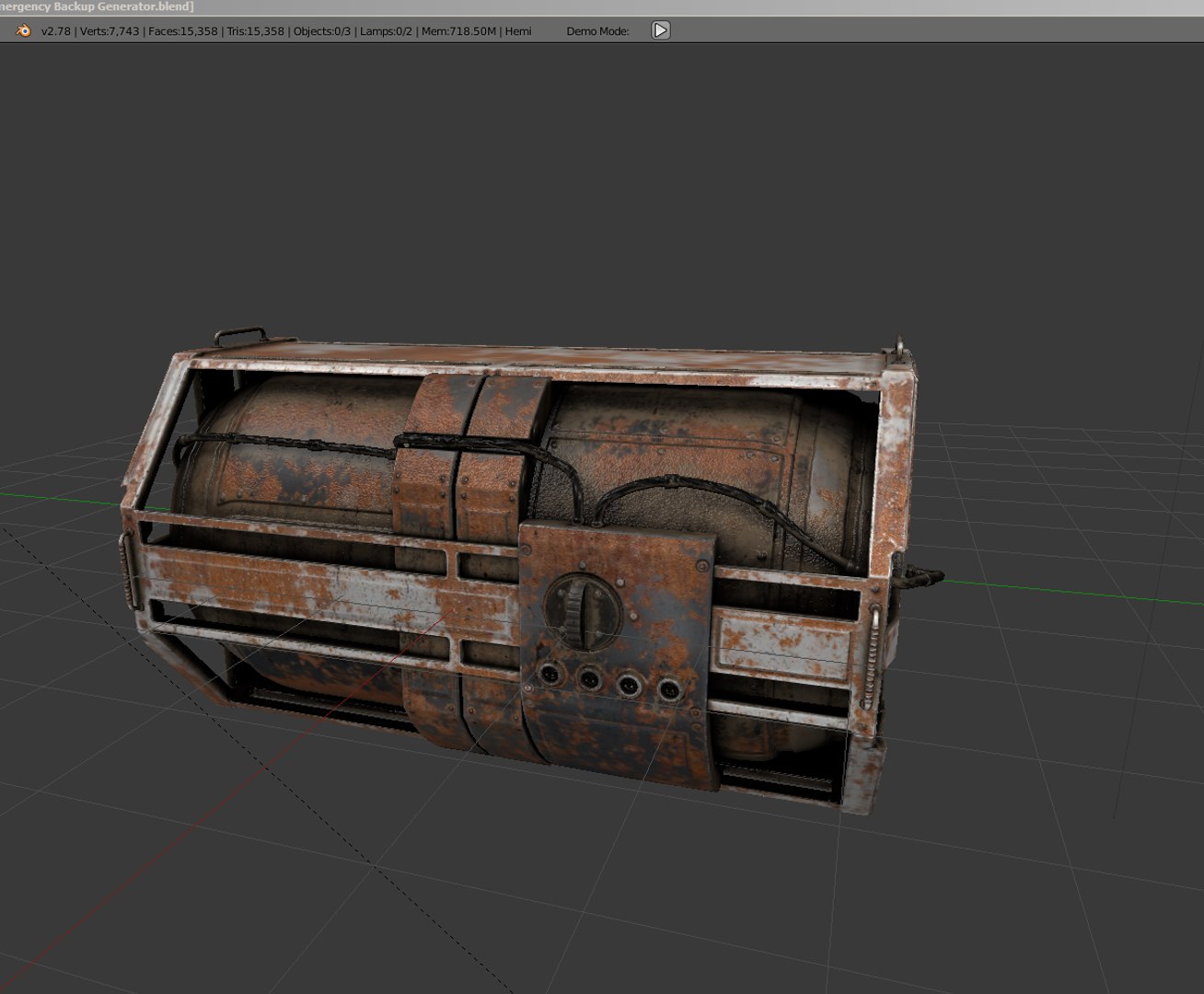 Rusty Version Futuristic Backup Dxf