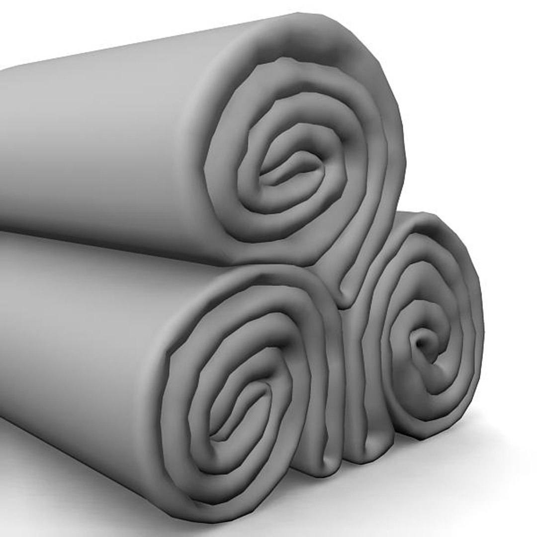 3d Towel Roll Model