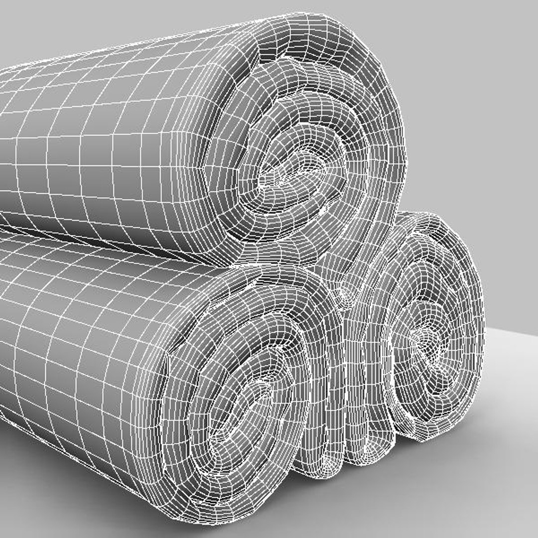 3d Towel Roll Model