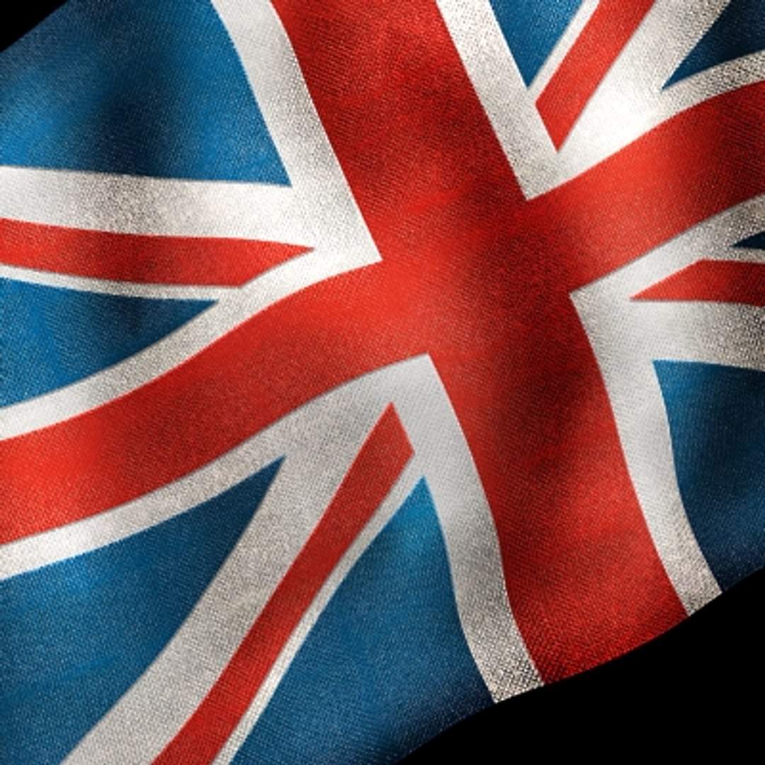 3d Model Union Jack Flag