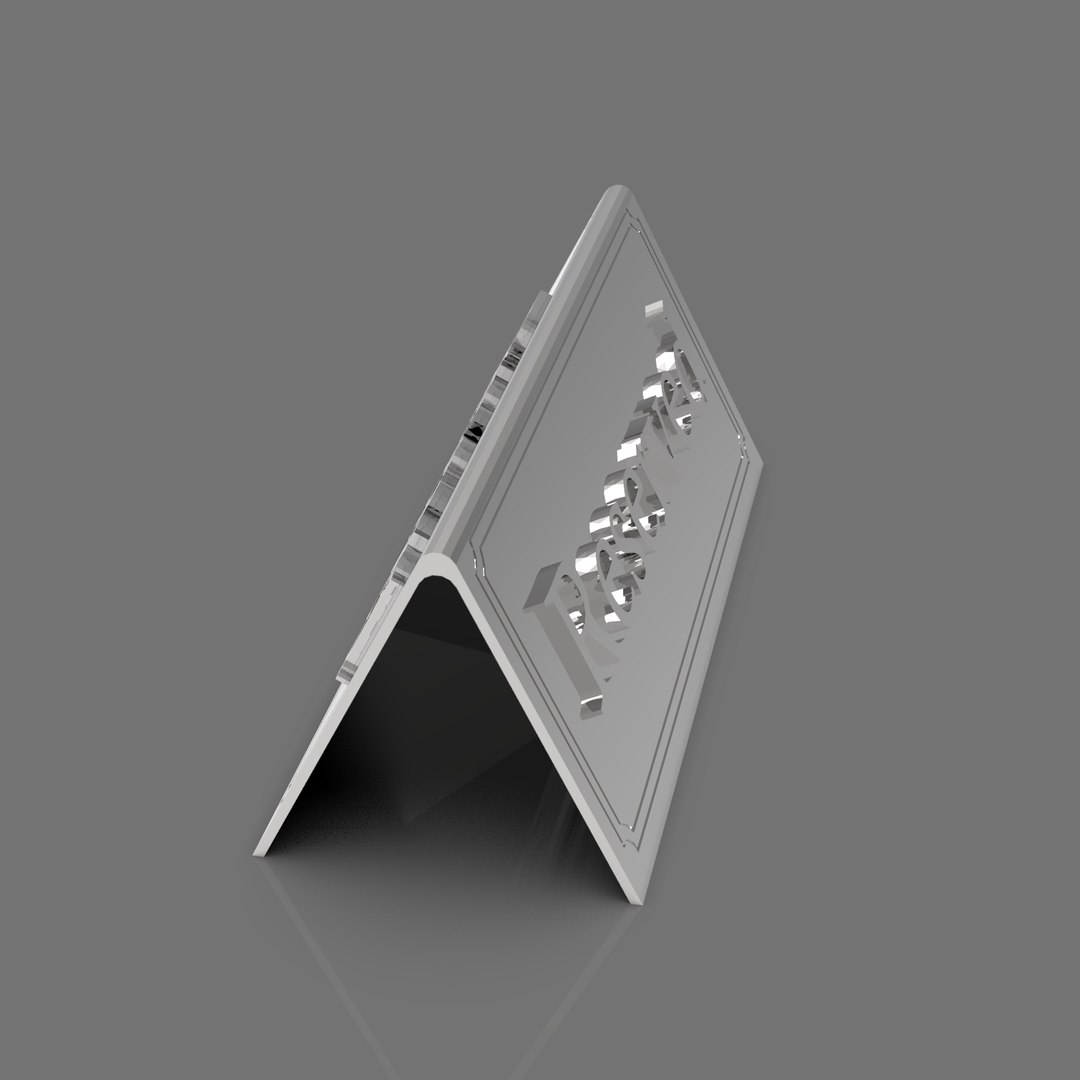 Reserved Table Sign 3D - TurboSquid 2126350