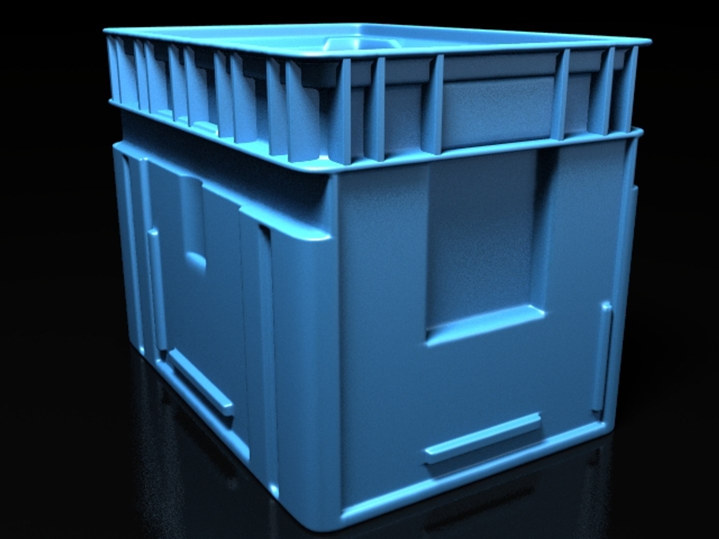3d Crate Box Model