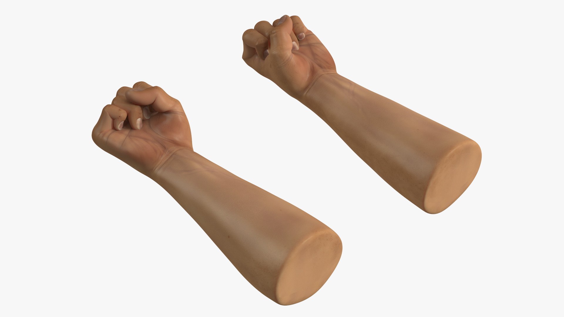 Realistic Human Male Arms With Fists 3D Model - TurboSquid 2325158