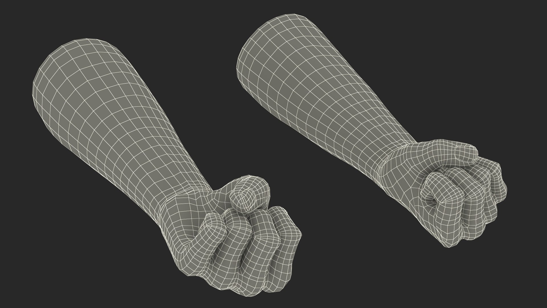 Realistic Human Male Arms With Fists 3D Model - TurboSquid 2325158
