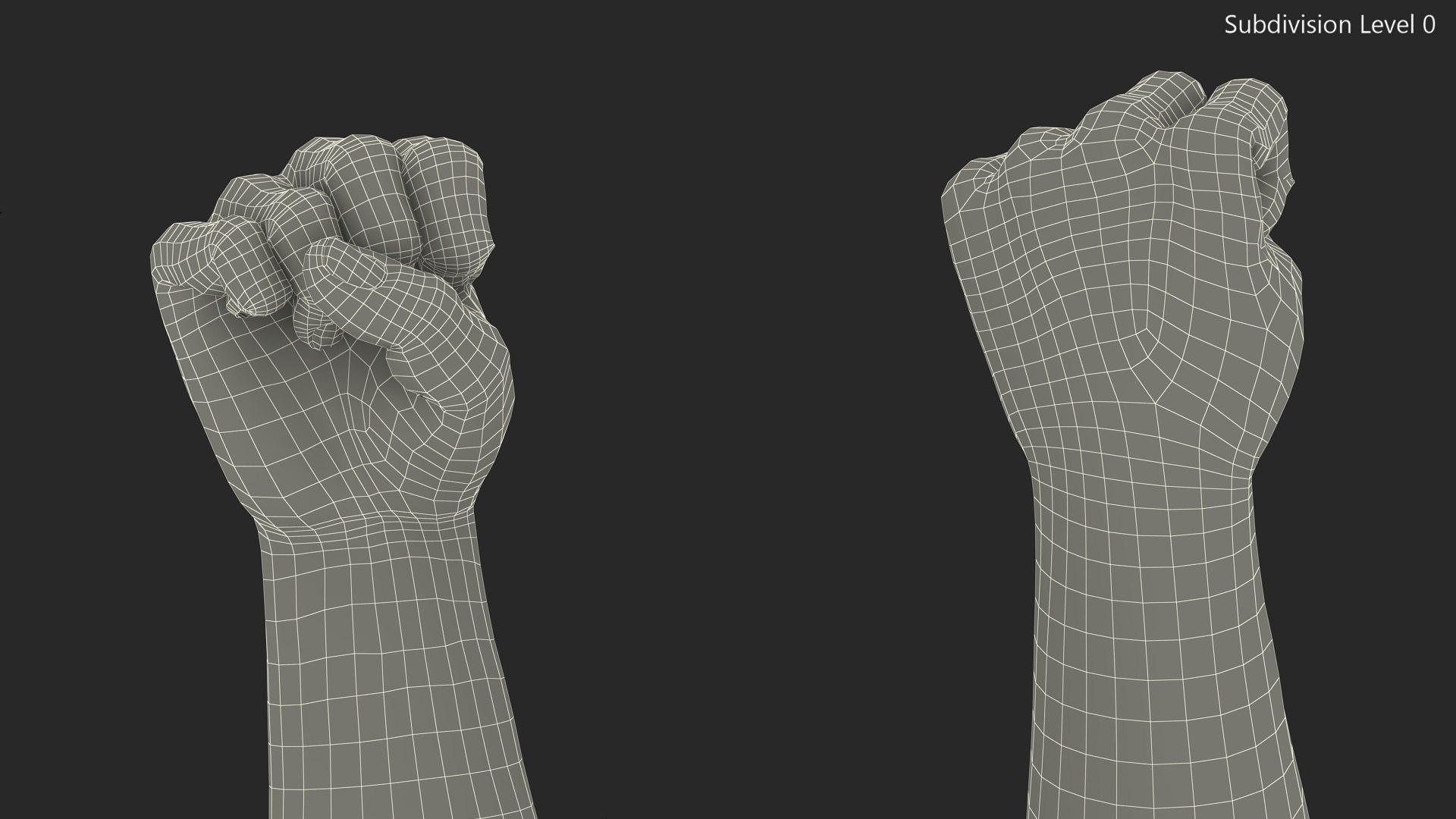Realistic Human Male Arms With Fists 3D Model - TurboSquid 2325158