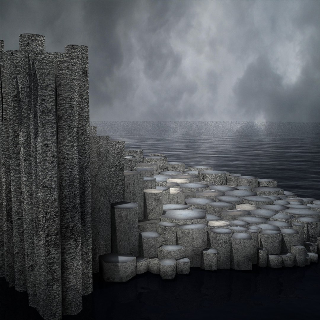 Hexagonal Basalt Stones 3D Model - TurboSquid 1286603