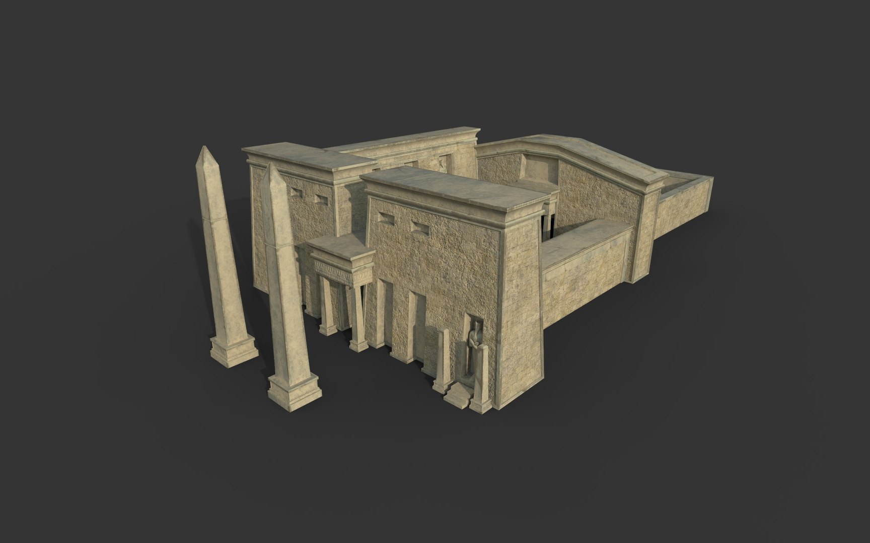 3D Egypt Building Pack Model - TurboSquid 1775490