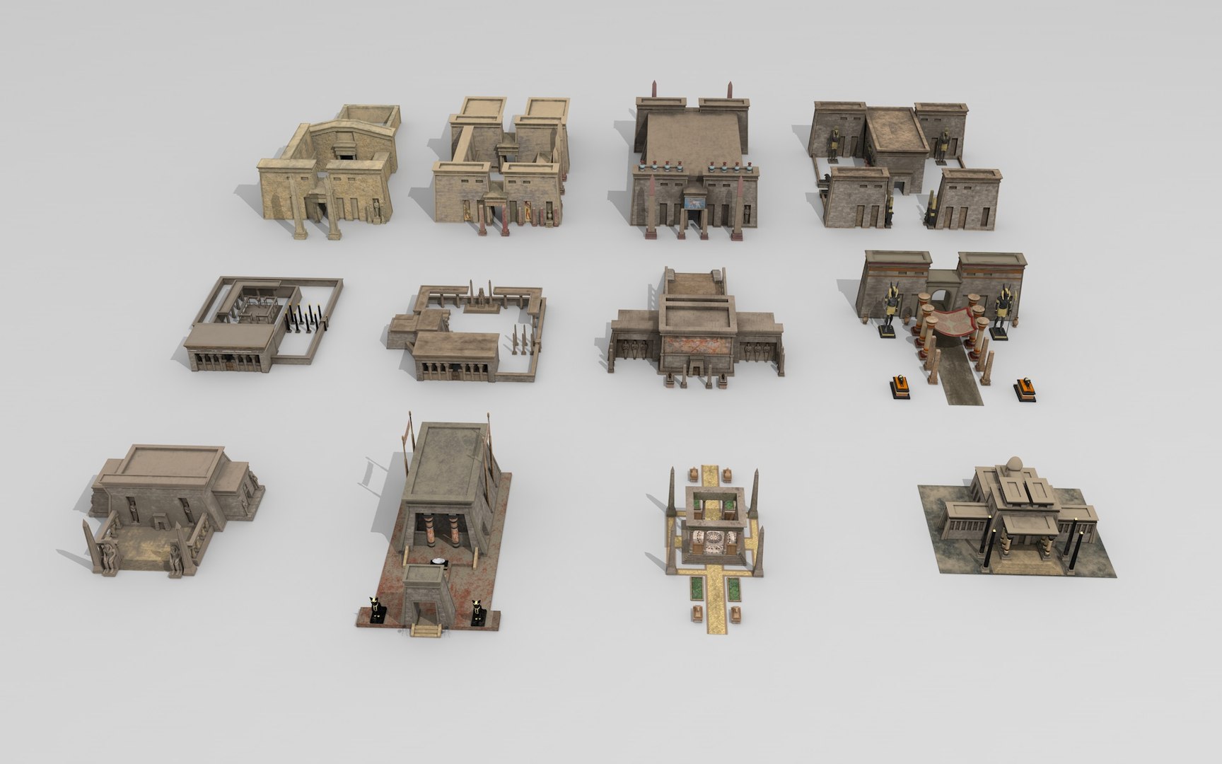 3D Egypt Building Pack model - TurboSquid 1775490