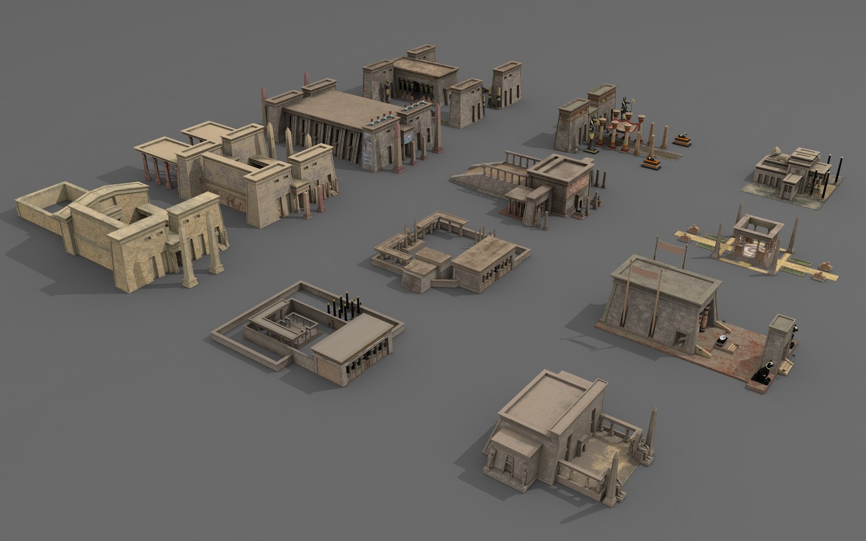 3D Egypt Building Pack Model - TurboSquid 1775490