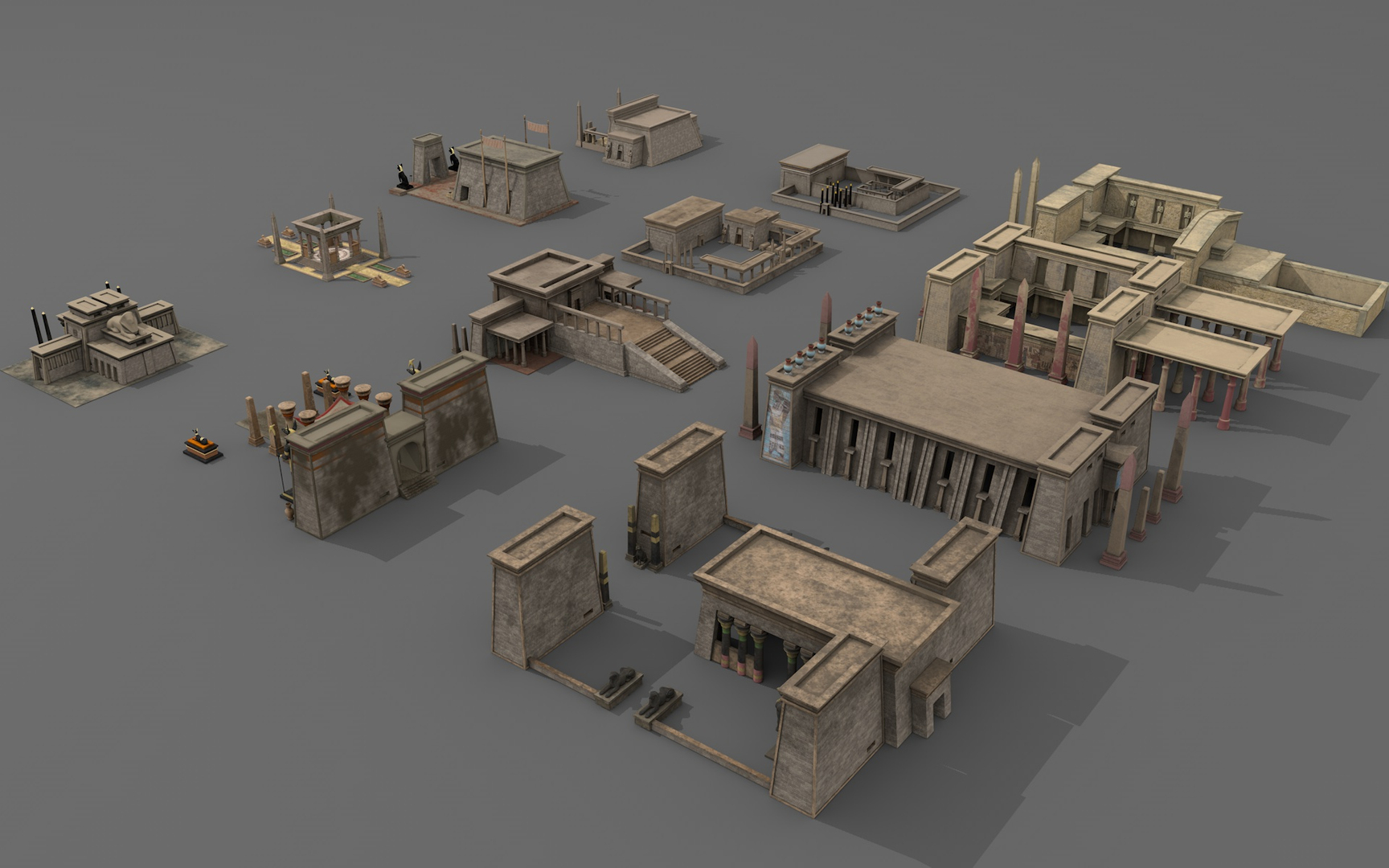 3D Egypt Building Pack model - TurboSquid 1775490