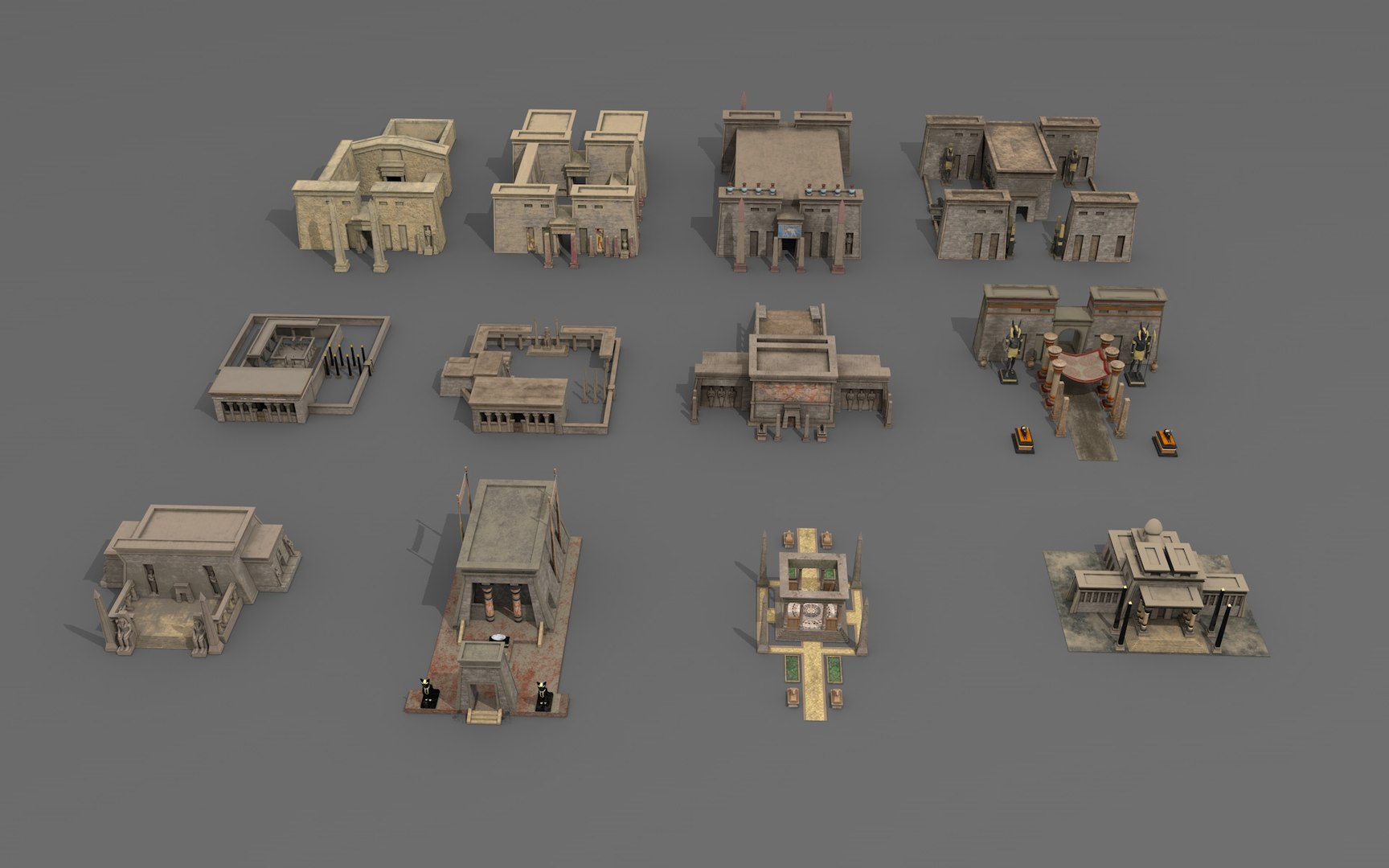 3D Egypt Building Pack Model - TurboSquid 1775490