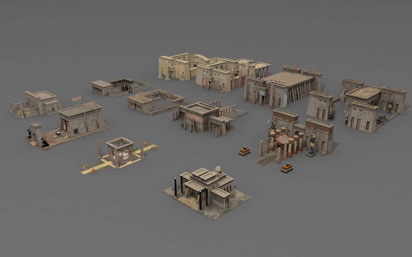 3D Egypt Building Pack Model - TurboSquid 1775490