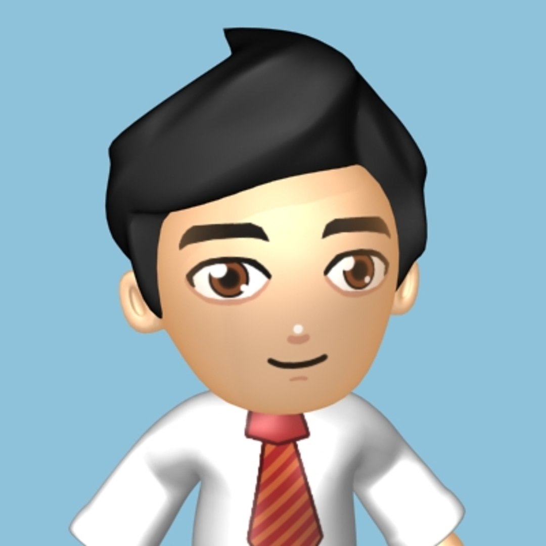 Simple Male Cartoon 3d Max