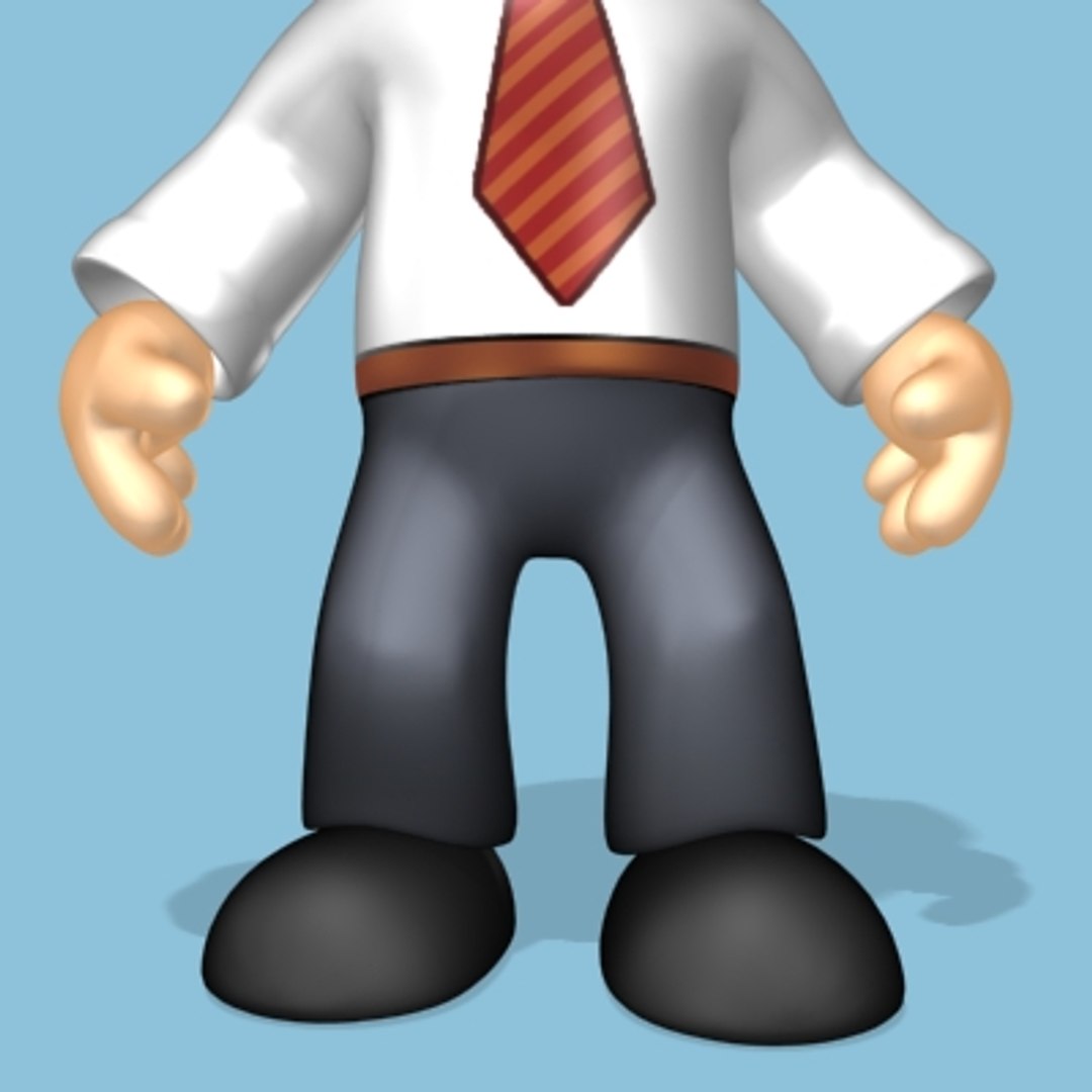 Simple Male Cartoon 3d Max