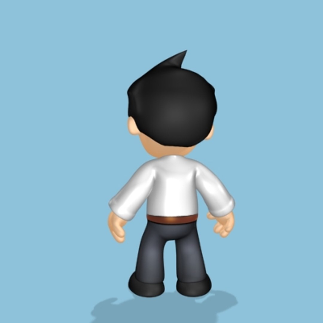 Simple Male Cartoon 3d Max