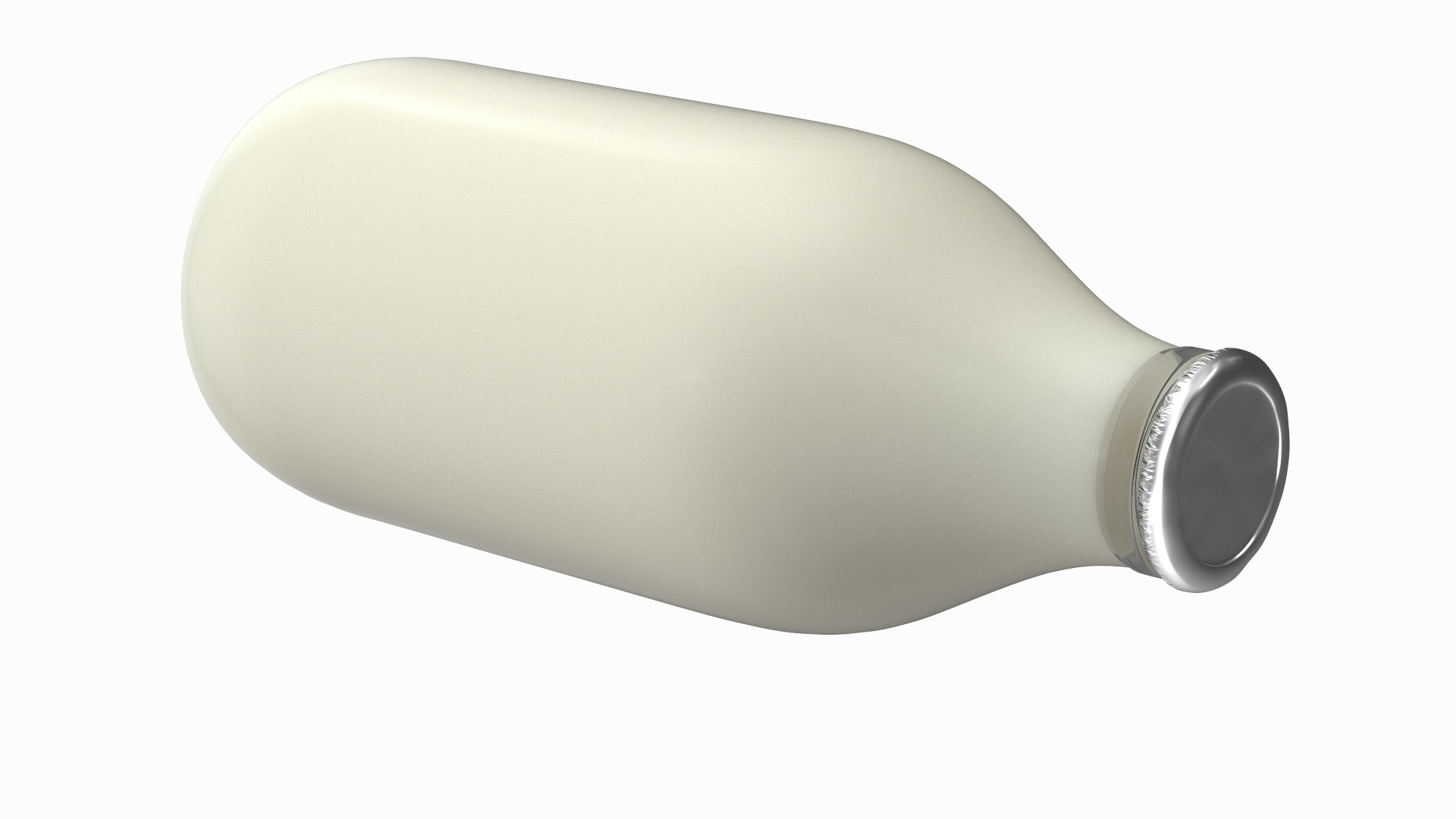 3D Glass Bottle Of Whole Milk Bottle With Foil Top - TurboSquid 2202506