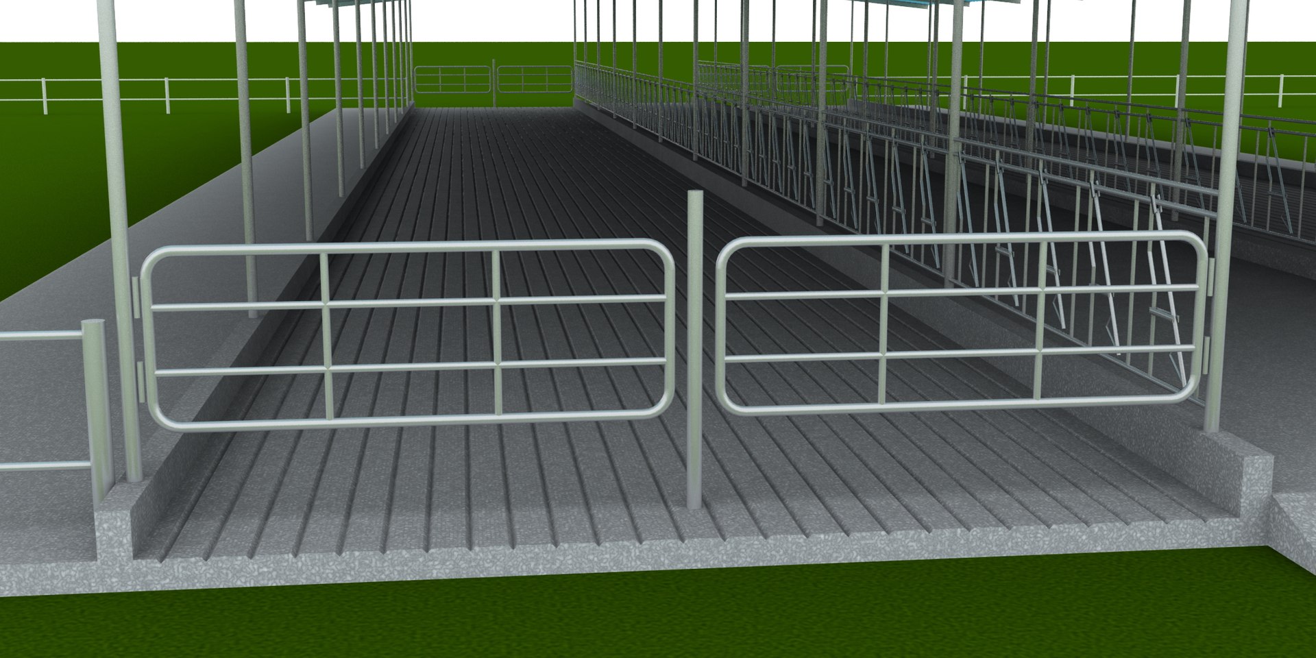 3d Model Of Cowshed Cow
