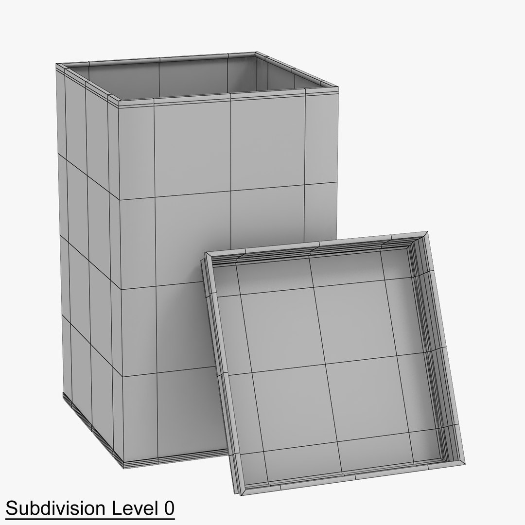 3D Container Tin Square 01 - TurboSquid 1466006