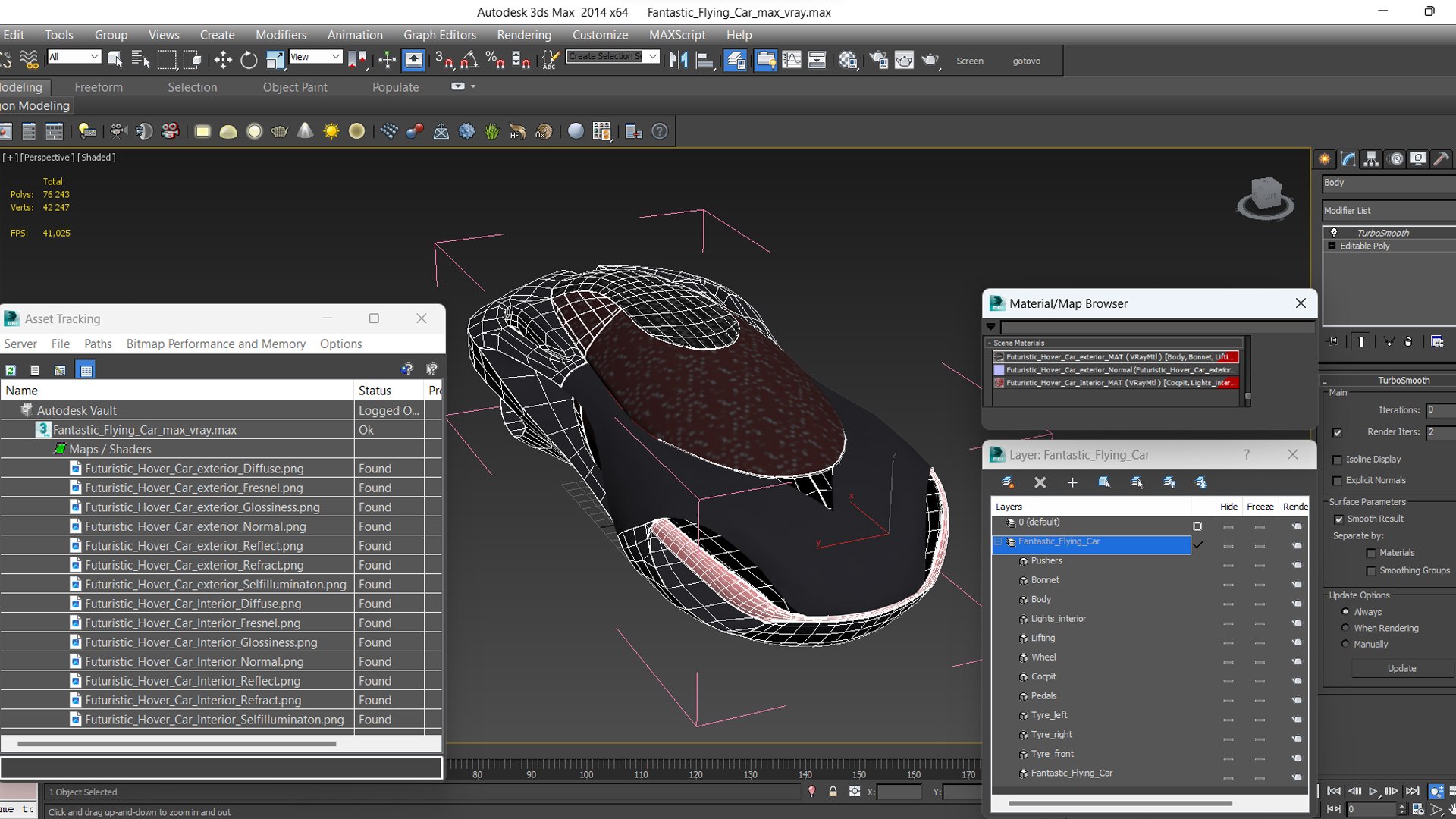 3D Fantastic Flying Car Model - TurboSquid 2210704