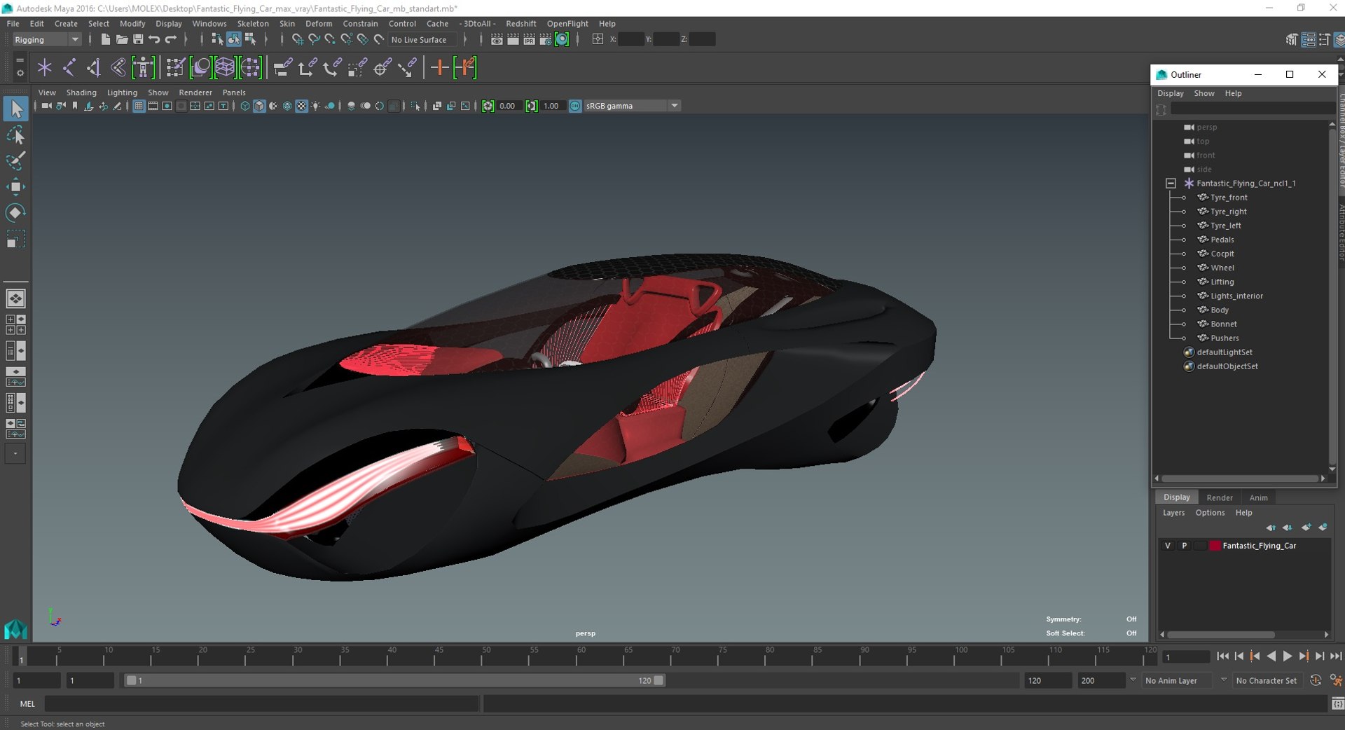 3D Fantastic Flying Car Model - TurboSquid 2210704