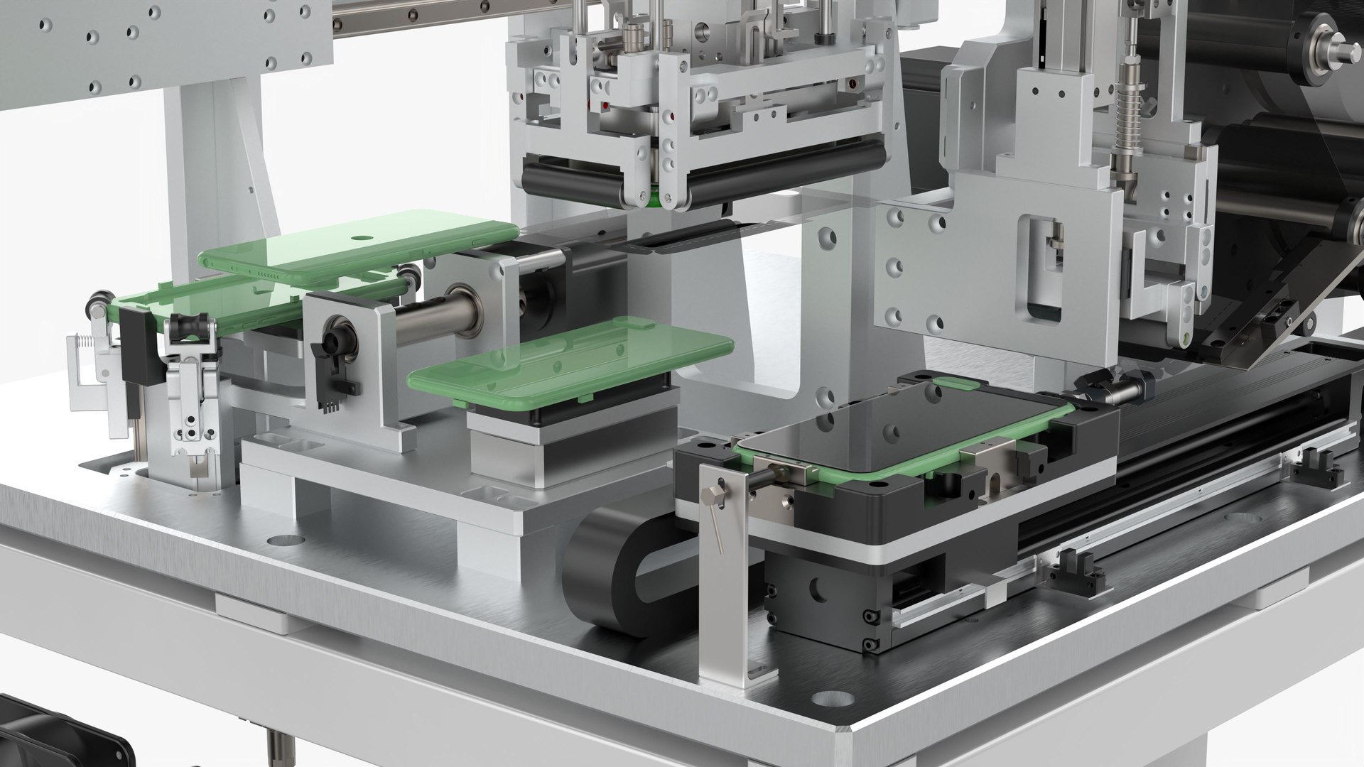 3D Automatic Front Side Bottom Film Sticking Machine - TurboSquid 2025601