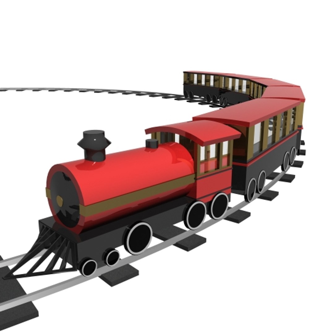 Train Running Loader 3d Model