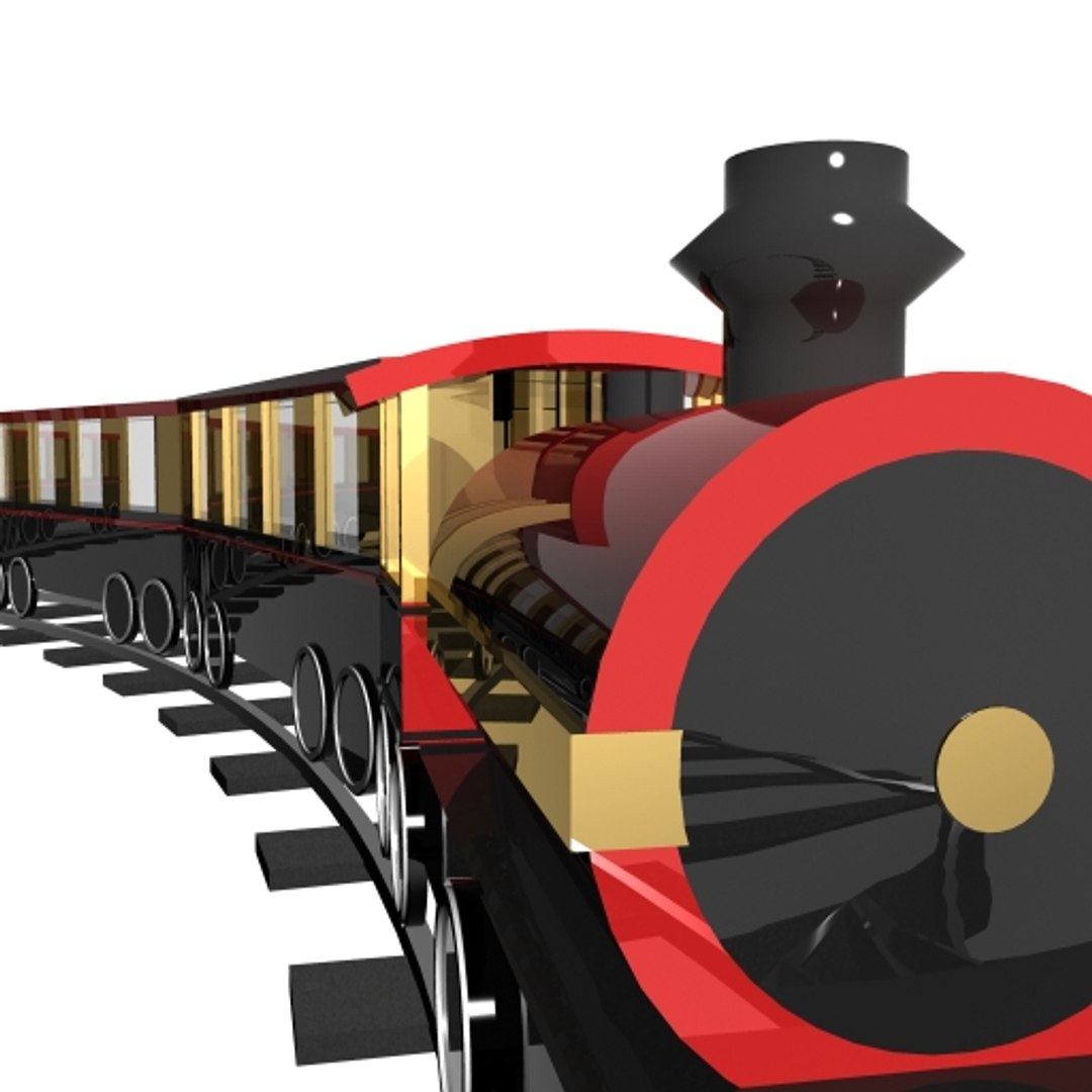 Train Running Loader 3d Model