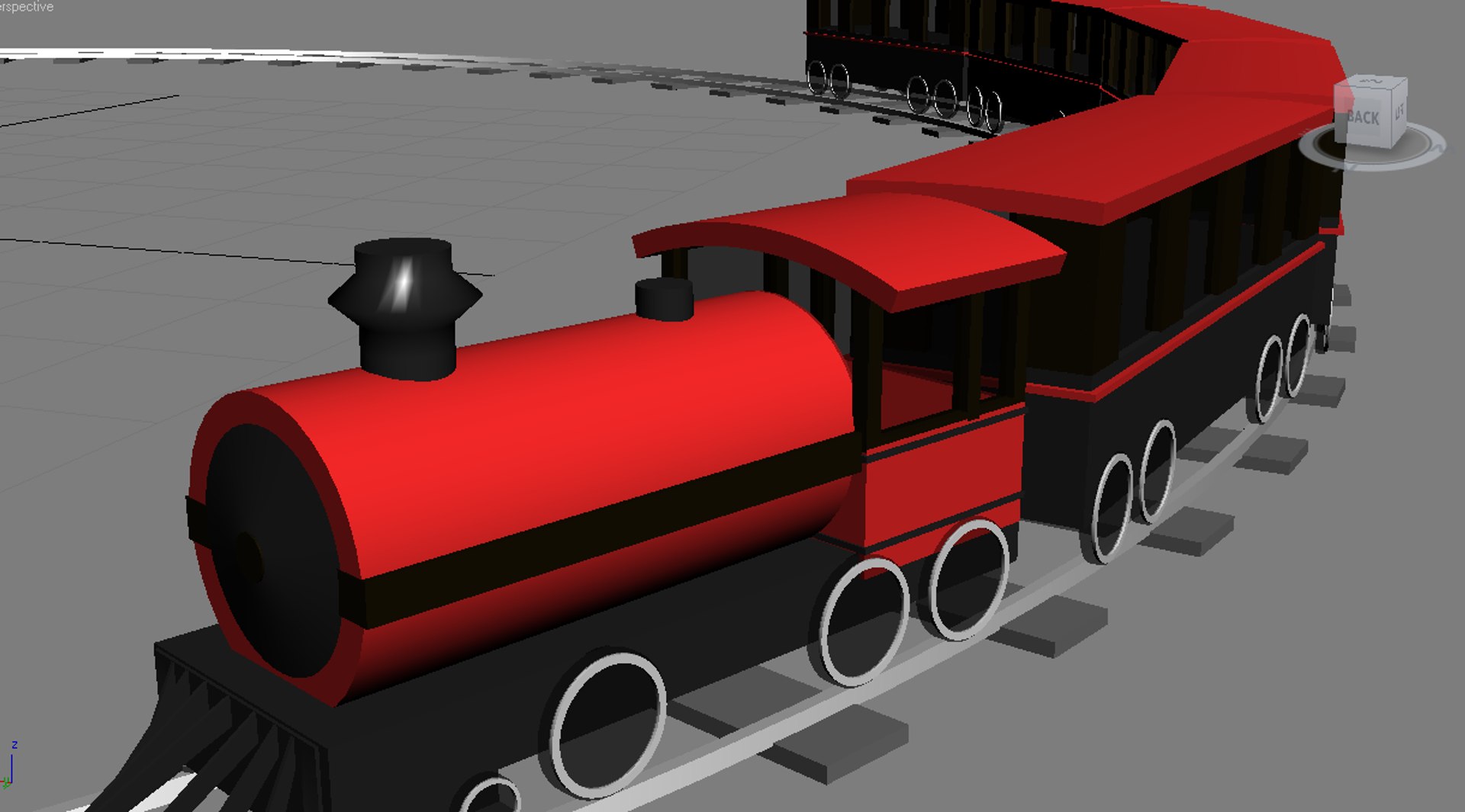 Train Running Loader 3d Model