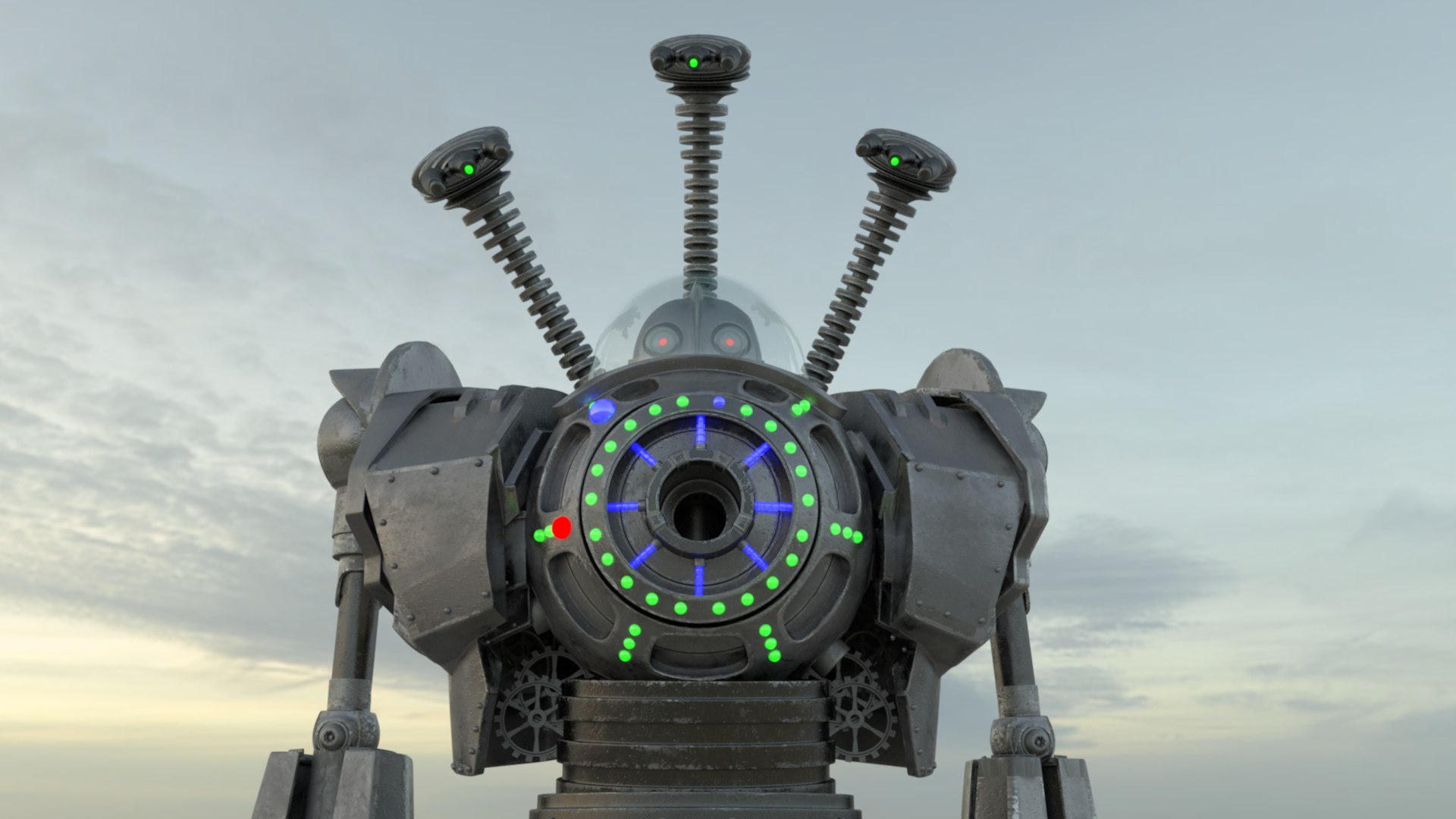 3D Iron Giant- Battle Mode- Transform- Lowpoly - Gameready Model ...