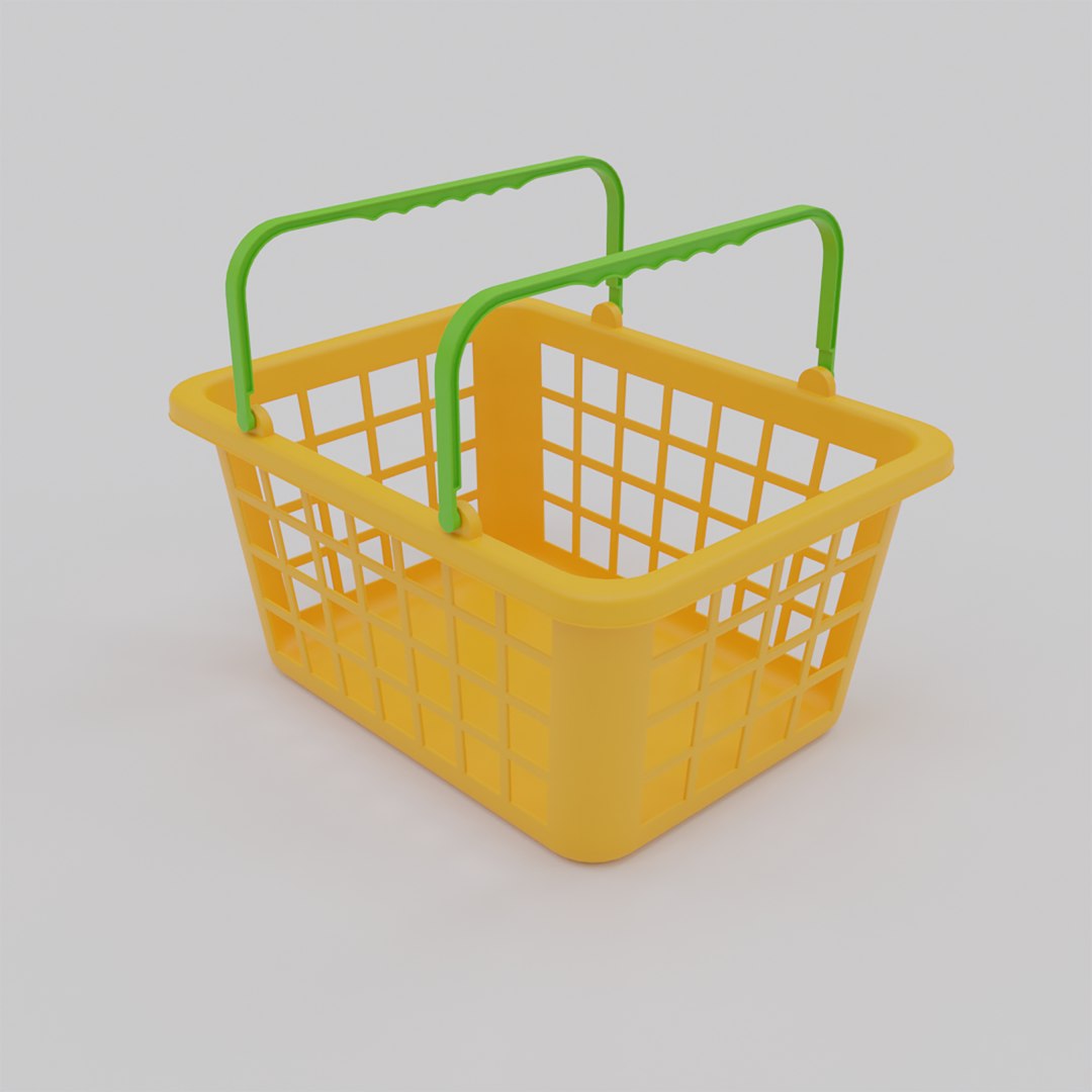 Plastic Basket 3D Model - TurboSquid 2204811