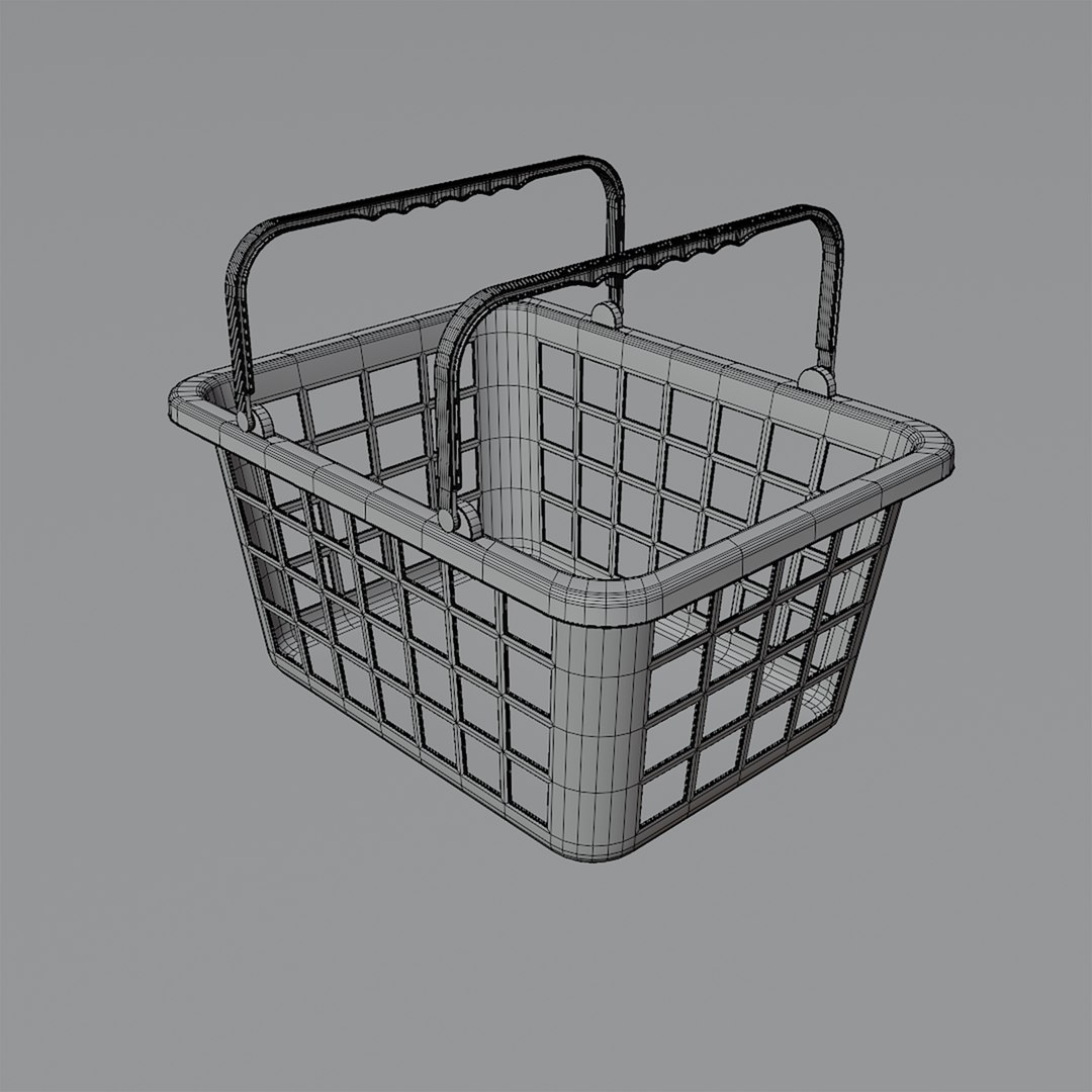 Plastic Basket 3D Model - TurboSquid 2204811