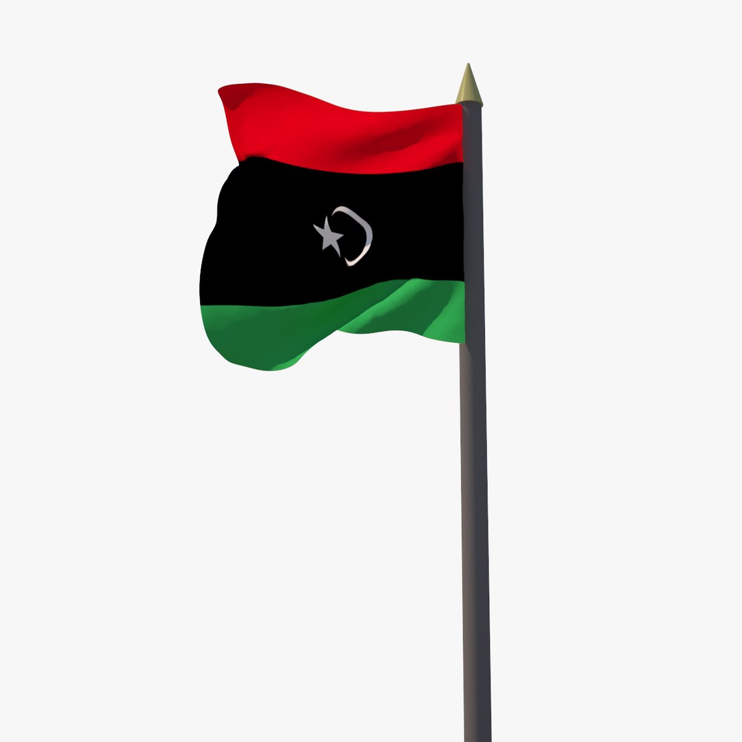 Flag Libya - Animation 3D Model - TurboSquid 1190981