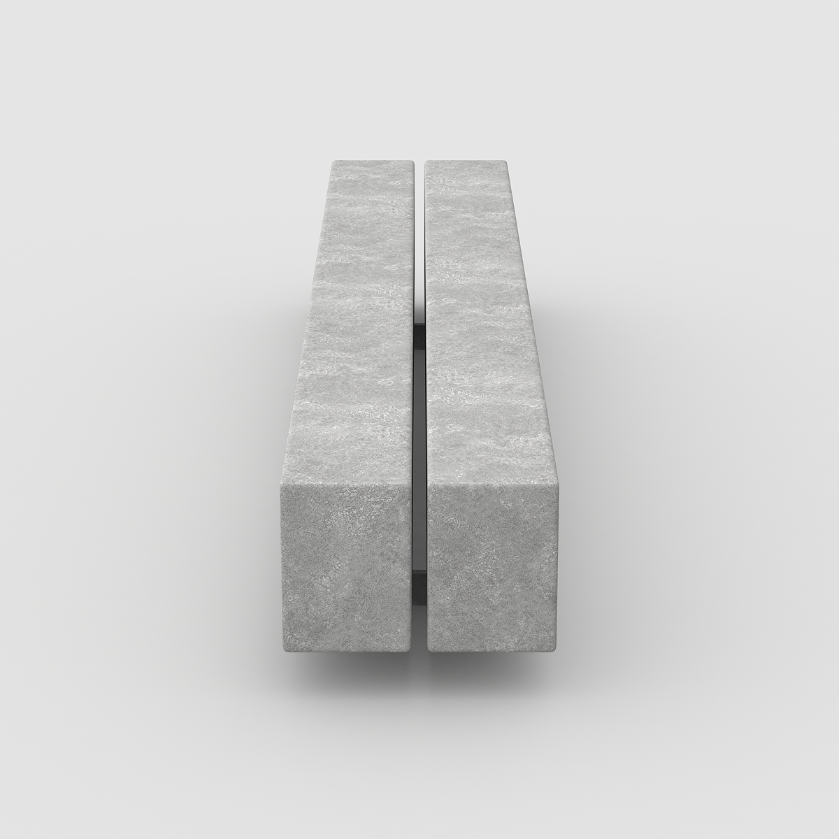 free modern stone bench 3d model