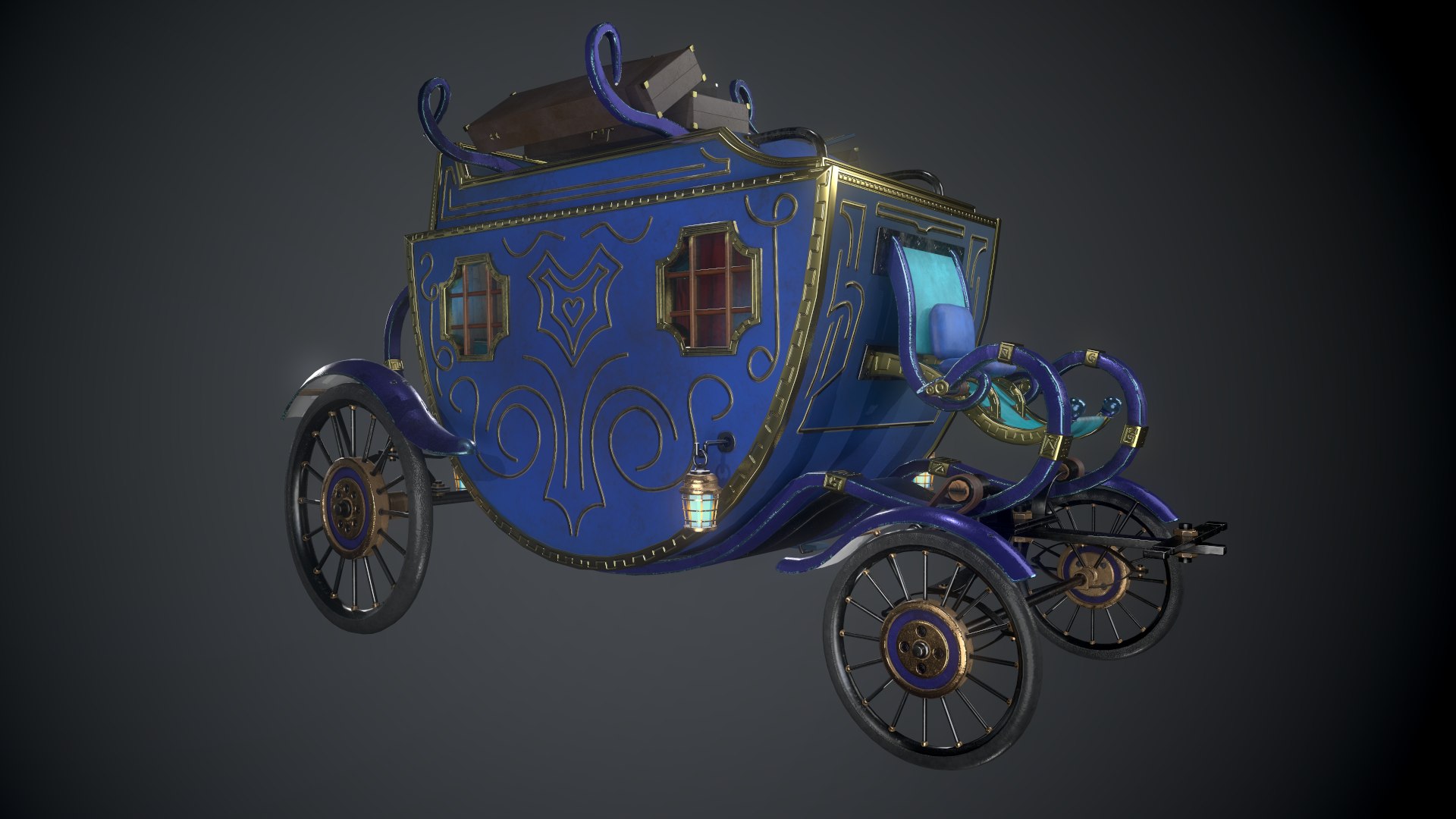 Royal Carriage Model - TurboSquid 1947550