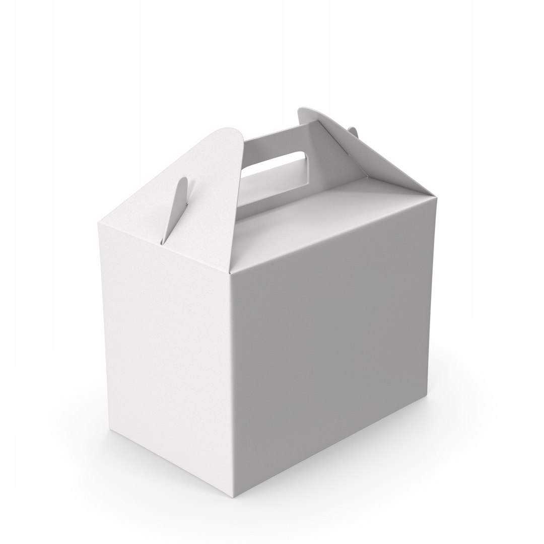 3D White Food Containers Boxes Collection Model - TurboSquid 2215630