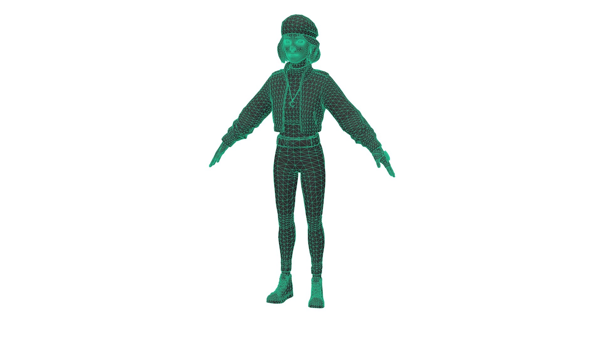 3D Cartoon Kate - TurboSquid 1838164