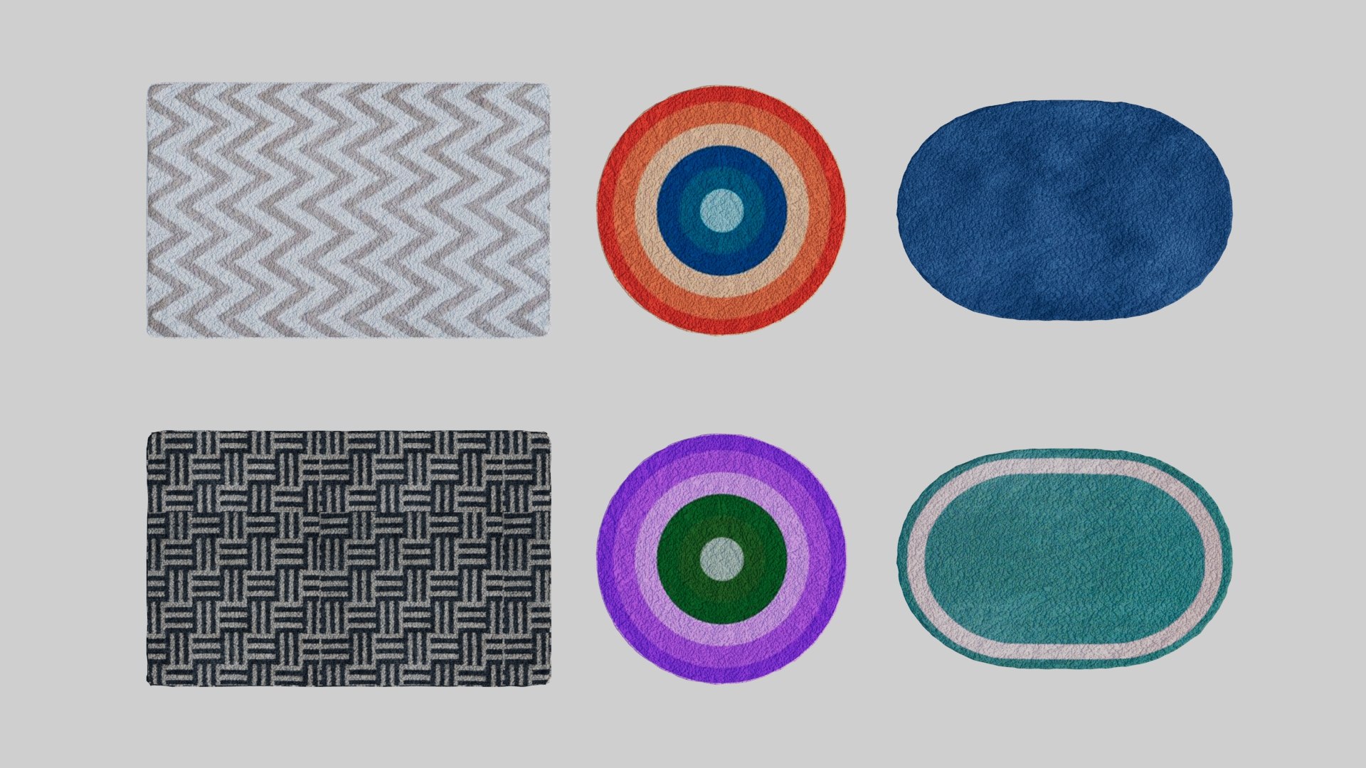 3D Model Rugs Low Poly - TurboSquid 2028321