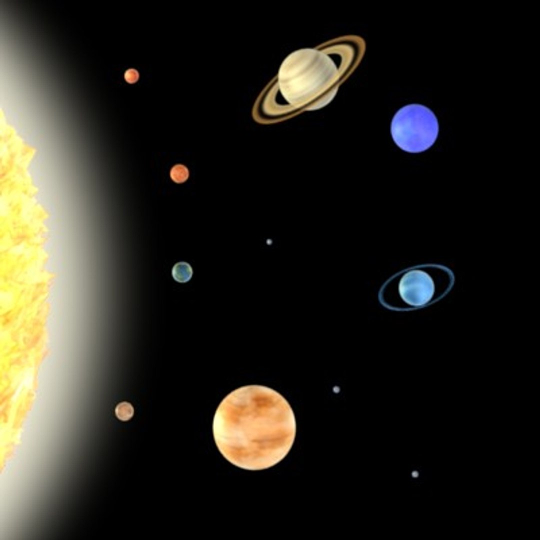 Stylized Planets 3d Model